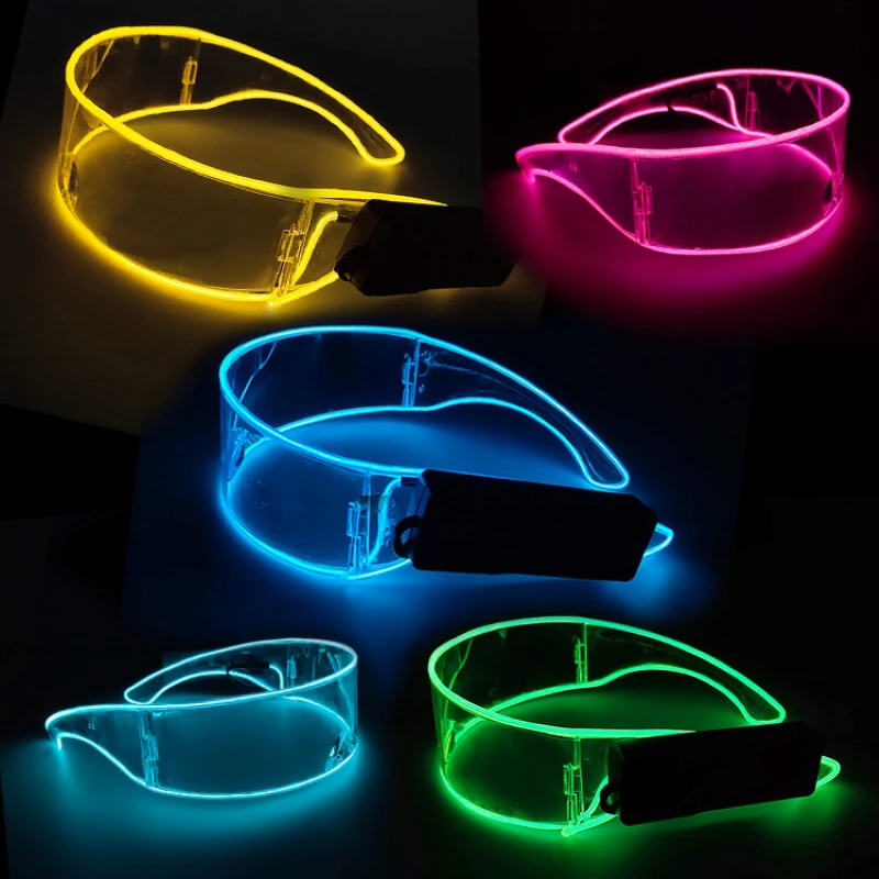 New-Fashion-Light-Up-Glasses-LED-Glowing-Wireless-Glasses-For-Rave ...