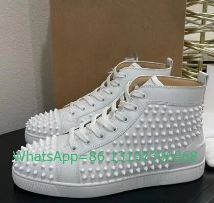 Men-spike-toe-white-PU-ankle-causal-sneakers-lace-up-new-arrive-black ...