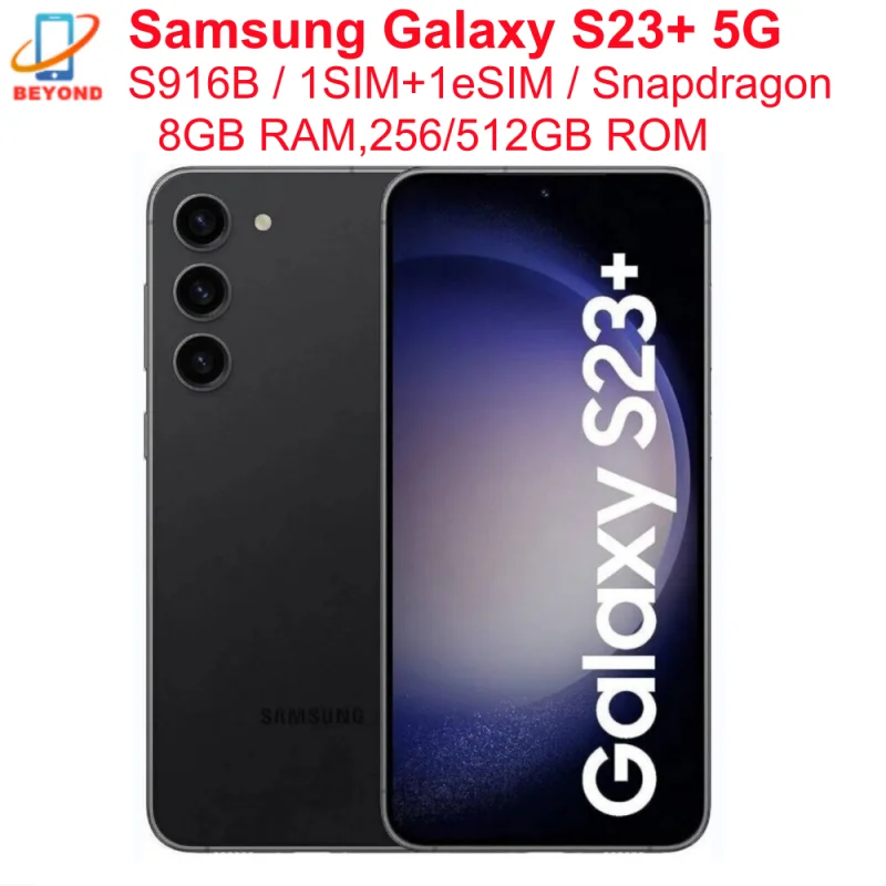 Samsung Galaxy S23 Plus S23+ 5G S916B Global Version 6.6" ROM 256/512GB RAM 8GB Snapdragon NFC ...