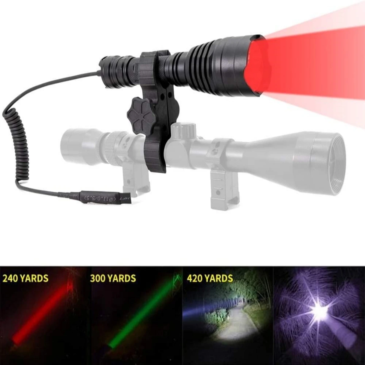 Odepro-KL41-Red-Green-Hunt-Torch-Light-High-Power-LED-Tactical ...