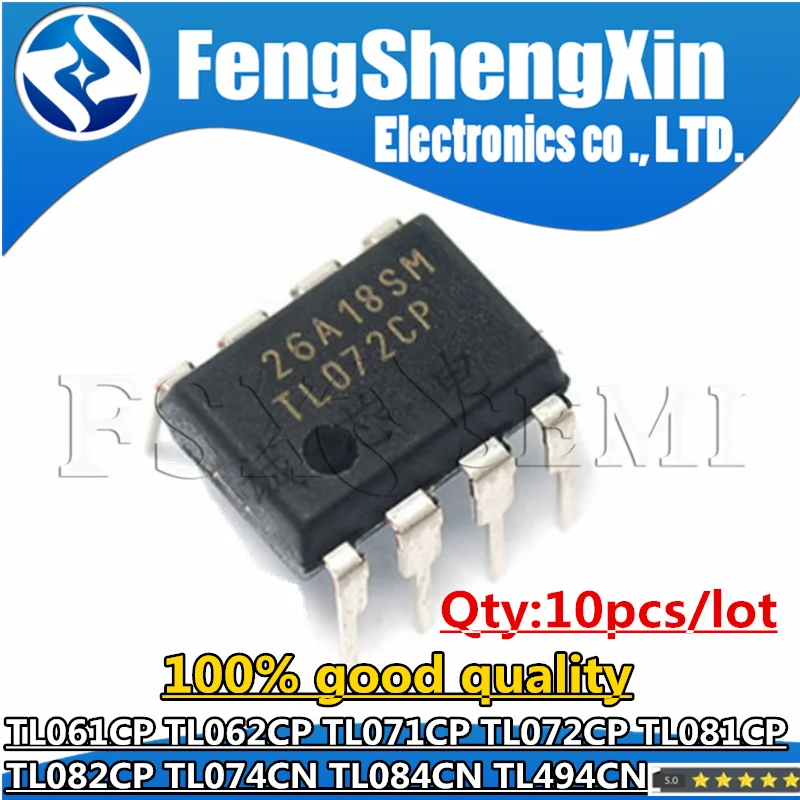 10PCS-TL074CN-TL074-TL064CN-TL084CN-TL064-TL084-DIP-14-TL062CP-TL062 ...