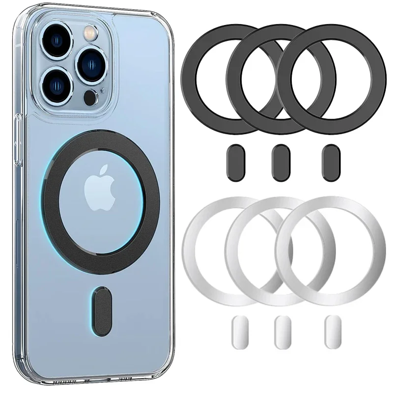 Wireless Charging Magnet Metal Sticker Plate For Magsafe iPhone 12 13 ...