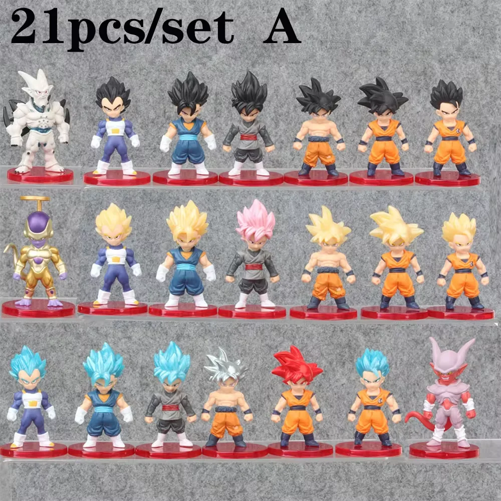 Dragon-Ball-21pcs-Mini-Figure-Super-Saiyan-Goku-Vegeta-Action-Figures ...