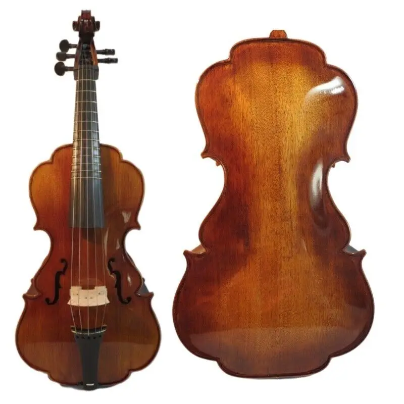 5-strings-viola-18-inch-inlaid-frets-bigger-deep-rich-sound-thicker ...