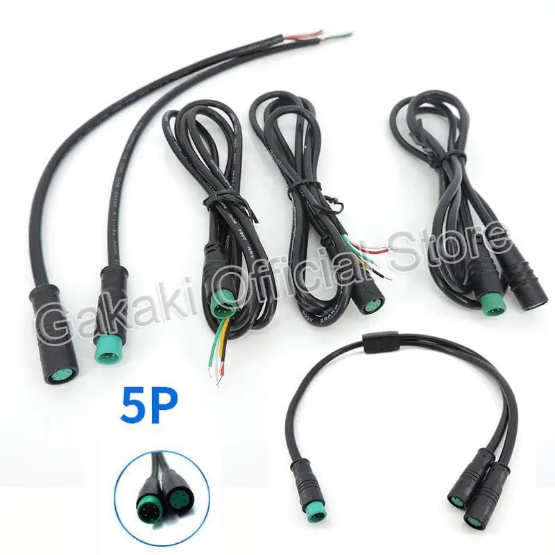 5pin-M8-Electric-bicycle-E-bike-waterproof-plug-connector-Scooter-brake ...