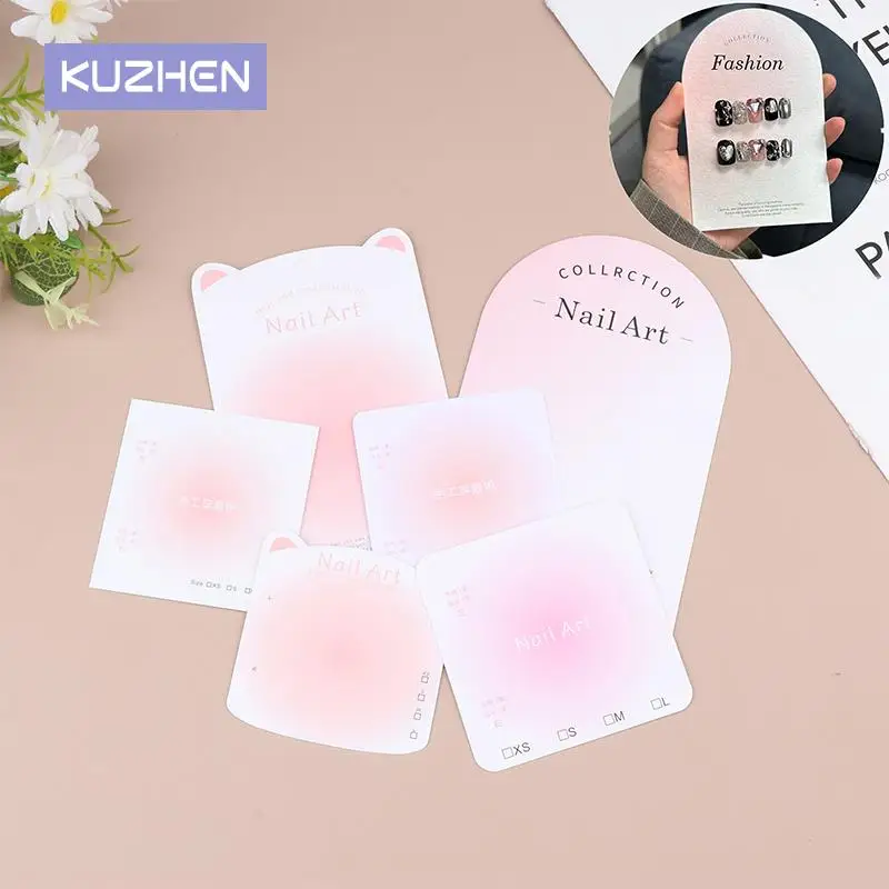 10PCS-Press-On-Nails-Card-Nail-Display-Small-Business-Nail-Cardboard ...