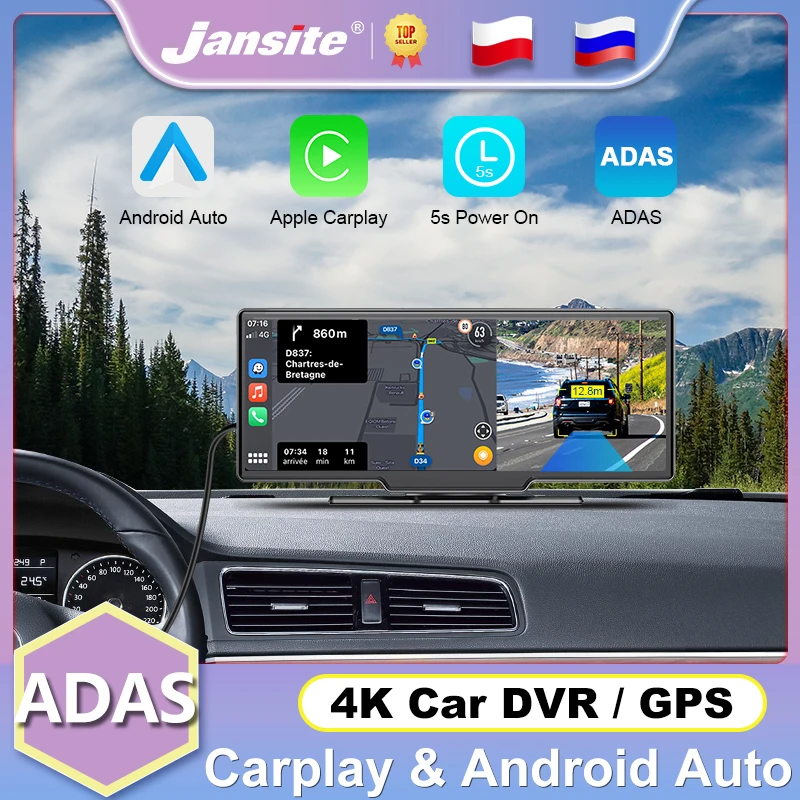 Jansite-10-26-ADAS-Car-DVR-Dash-Cam-4K-Mirror-Video-Player-Wireless ...