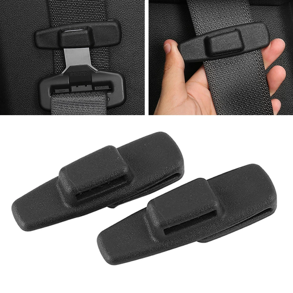 2PCS-Car-Safety-Belt-Protection-Clip-Limiter-Buckle-Stopper-Safety-Belt ...