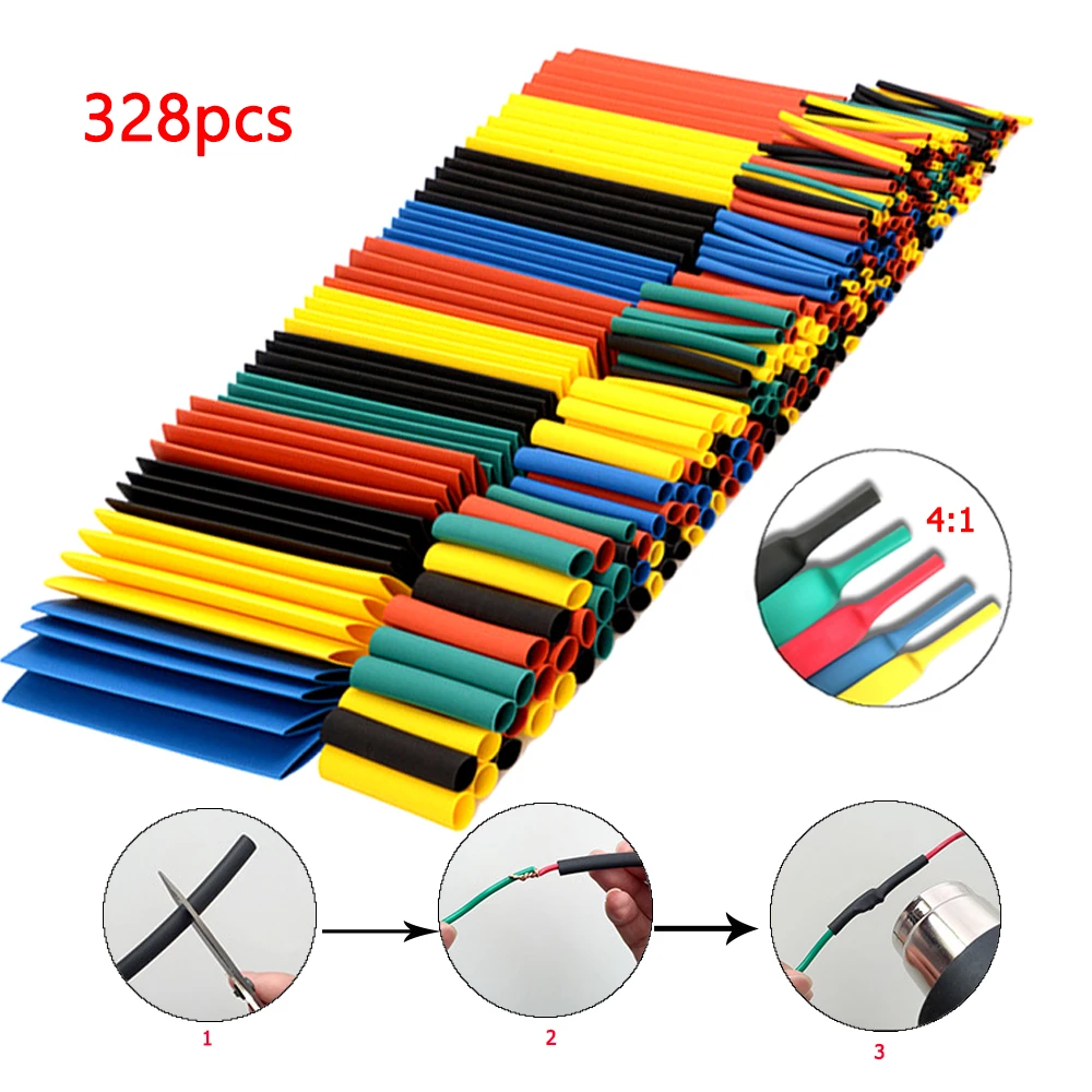 Thermoresistant Tube Heat Shrink Wrapping Kit Shrin Tubing Assorted ...