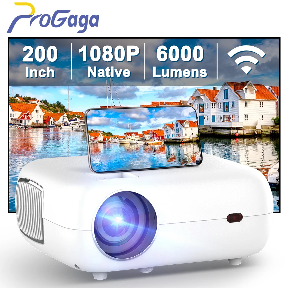 Progaga-PG500-Beamer-Portable-Projector-Real-1080P-Full-HD-200-Inch ...
