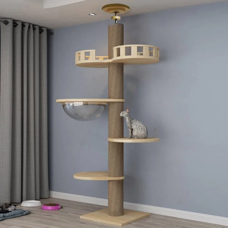 Luxury-Pet-Cat-House-Multi-layer-Cat-Condos-Wooden-Cat-Tree-Towers-for ...