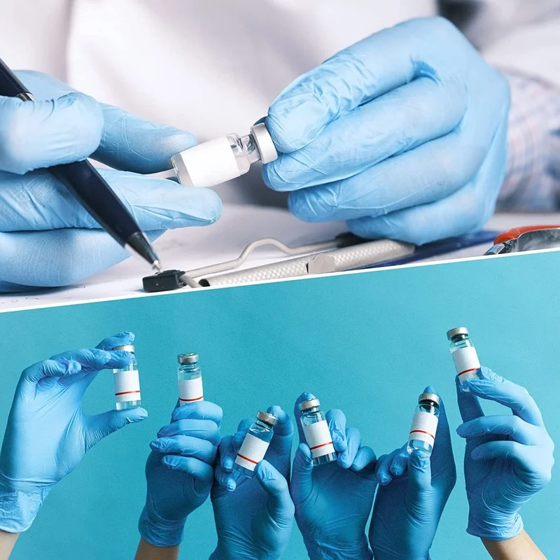 10 Ml 투명 유리 바이알 플라스틱 알루미늄 플립 캡 및 고무 마개가있는 100 Pcs 유리 헤드 스페이스 바이알 Slap Slay