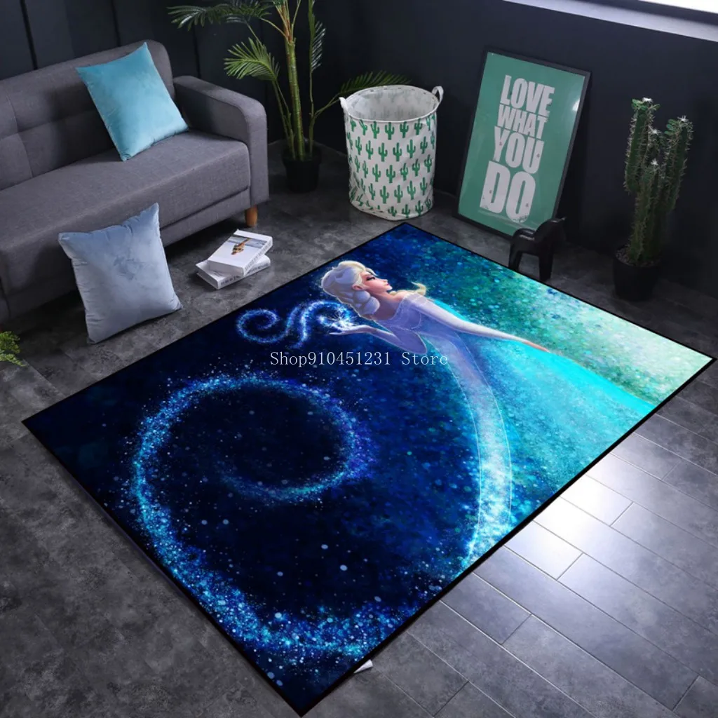 Disney Frozen Princess Elsa And Anna Rug Bedroom Living Room Kids Boys ...