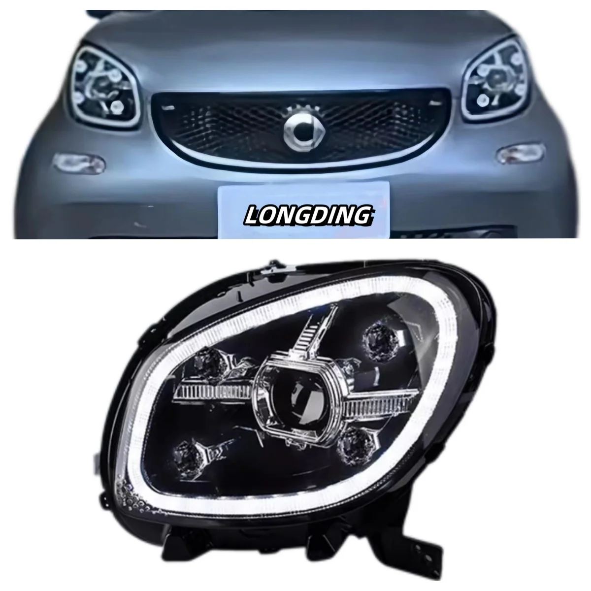 Dedicated-to-2016-2019Mercedes-Benz-Smart-Headlight-Assembly-Modified ...