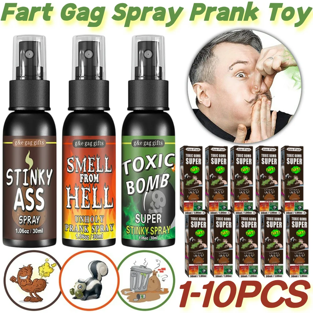 1-10PCS-30ml-Fart-Spray-Prank-Joke-Plastic-Terrible-Smell-Spray-Party ...