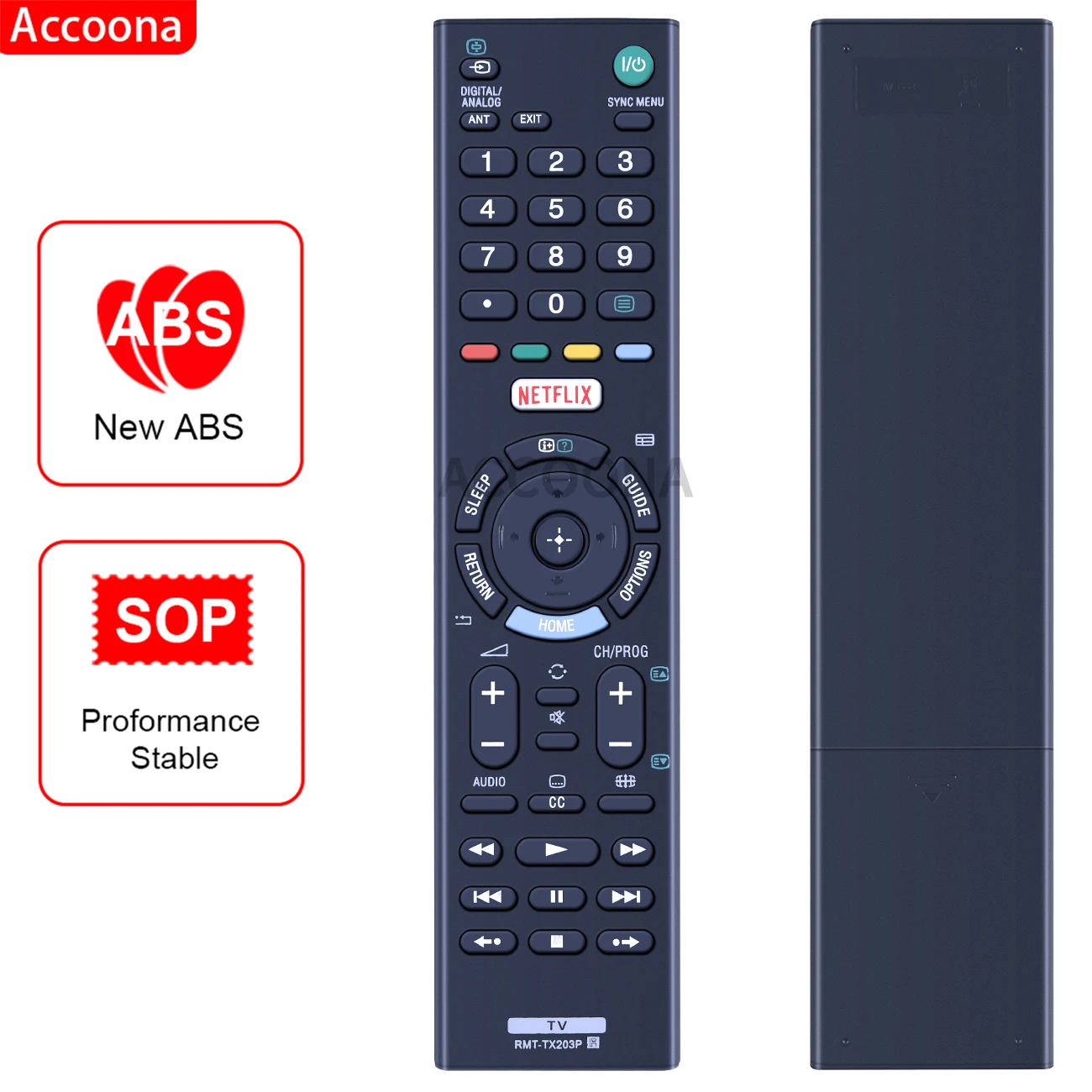 Original-RMT-TX203P-For-Sony-Smart-LCD-TV-Remote-Control-Netflix-RMT ...
