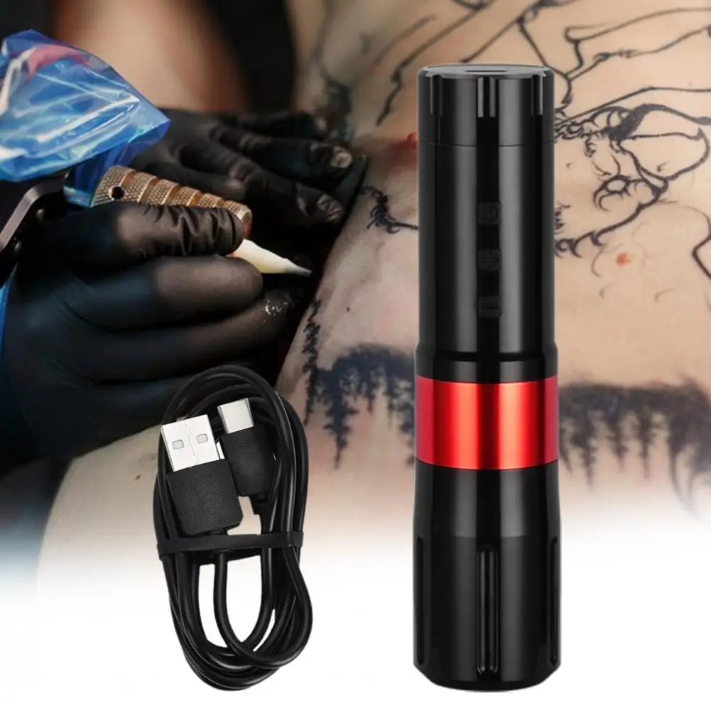 Helpful Ergonomic Handle Adjustable Blue Light Tattoo Pen Cartridge ...