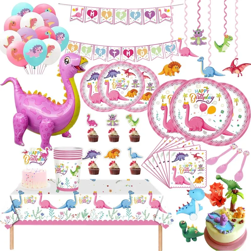 Decoraci-n-de-fiesta-de-dinosaurio-rosa-juego-de-vajilla-de-cumplea-os-decoraci-n-de.jpg