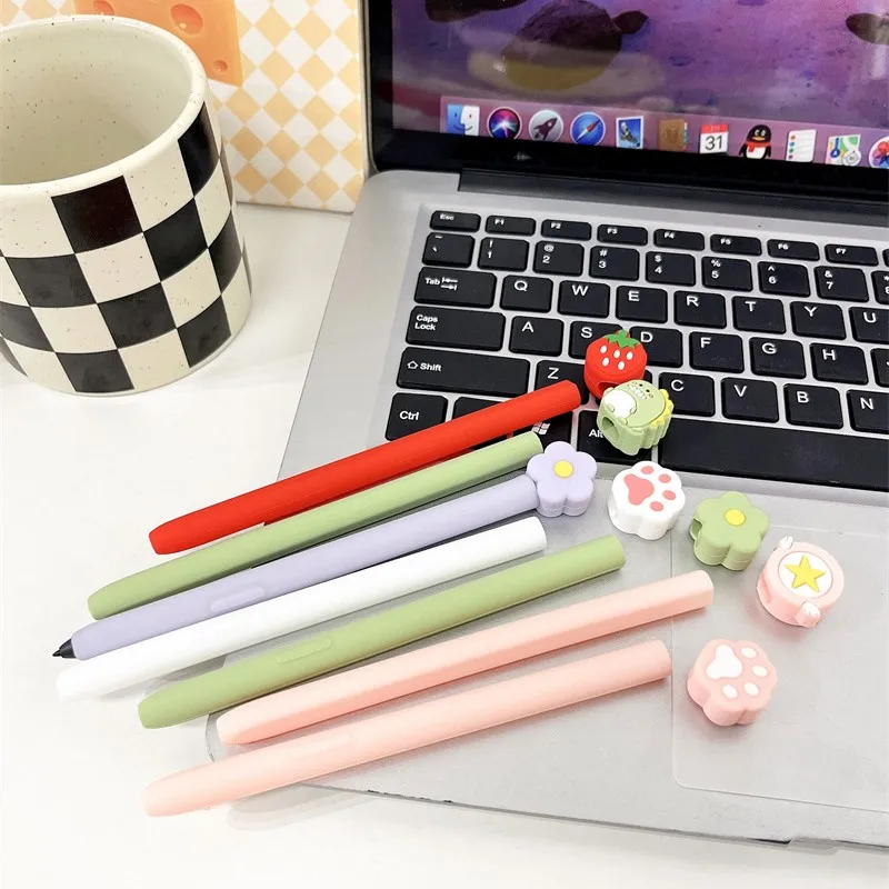 Silicone-Pencil-Case-Tablet-Touch-Stylus-Pen-Cover-Cartoon-Cute-for ...