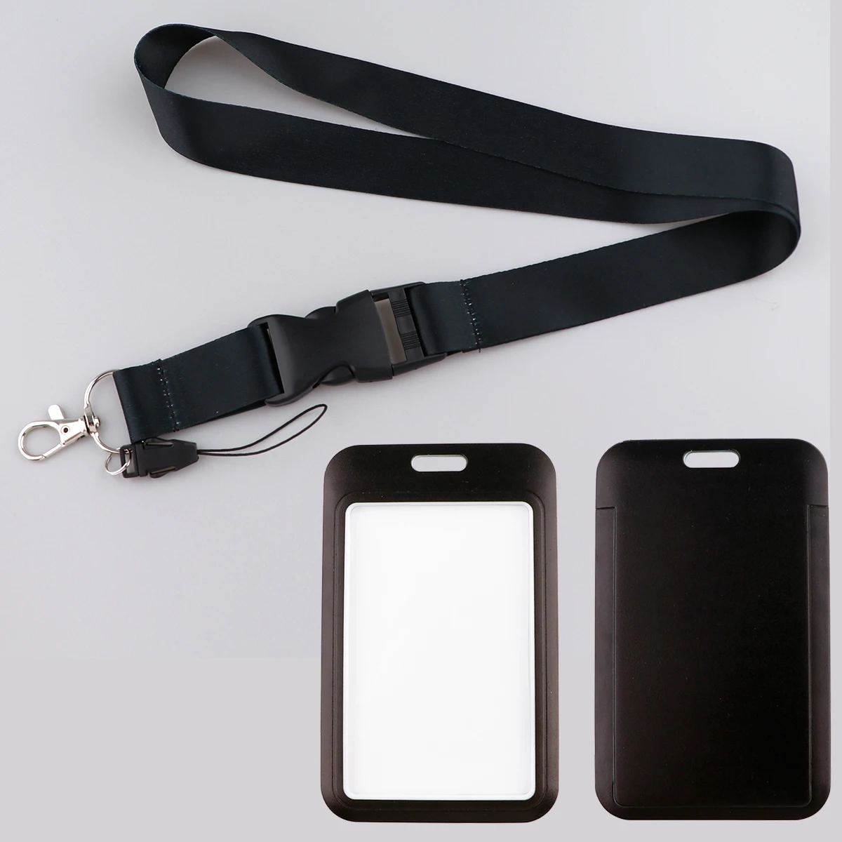 Black Lanyard For Key Chain ID Credit Card Cover Pass Cell Phone Charm black-lanyard-for-key-chain-id-credit-card-cover-pass-cell-phone-charm