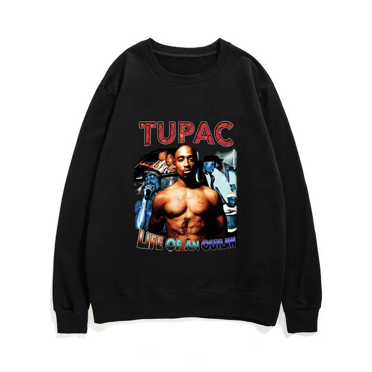 Sudadera de rapero Tupac 2pac para hombre y mujer, Jersey holgado de ...