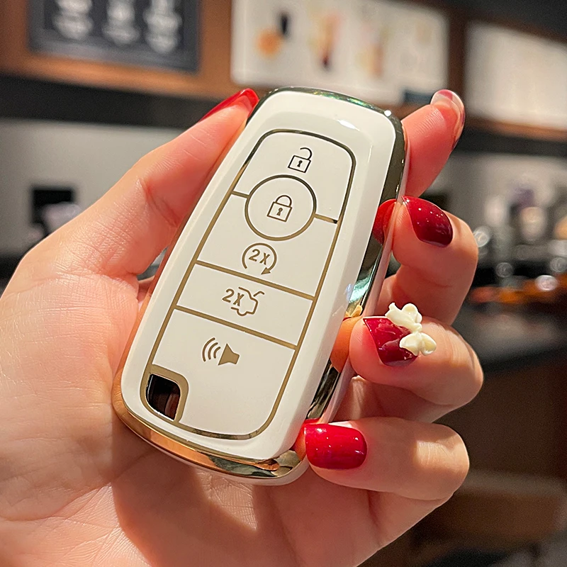 5 Button TPU Car Remote Key Case Cover Shell Fob For 2019 2020 Ford ...