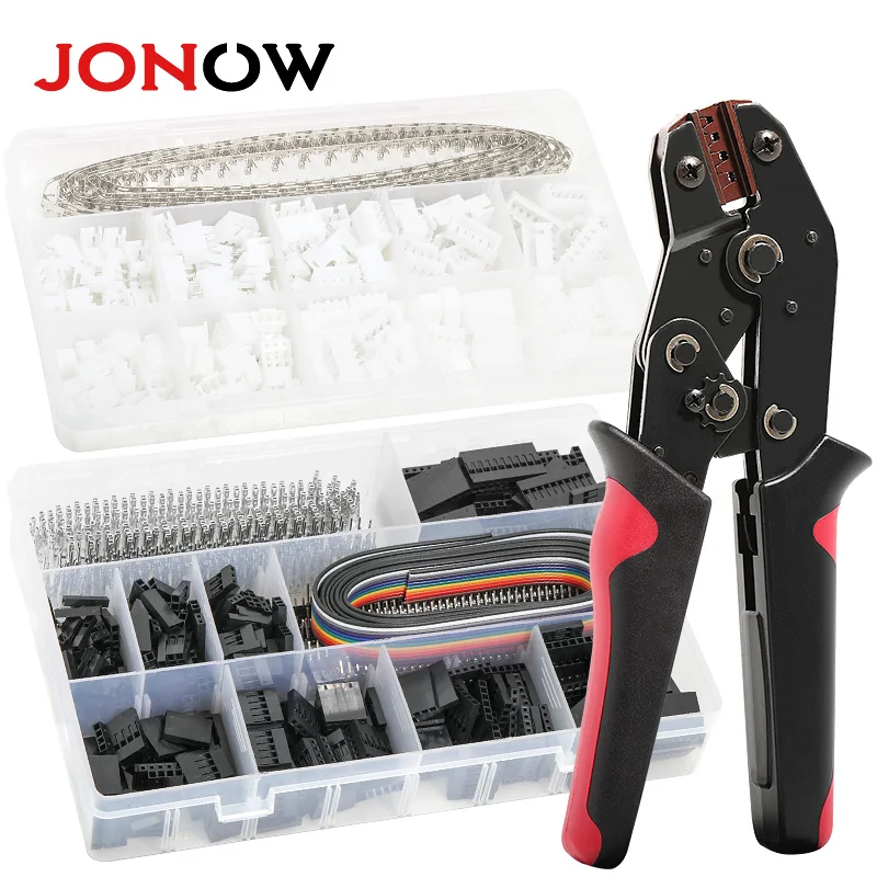 460/1550PCS Micro JST-XH And Dupont Wire Connector Kit 2.54mm 2/3/4/5/6Pin Male/Female Pin ...