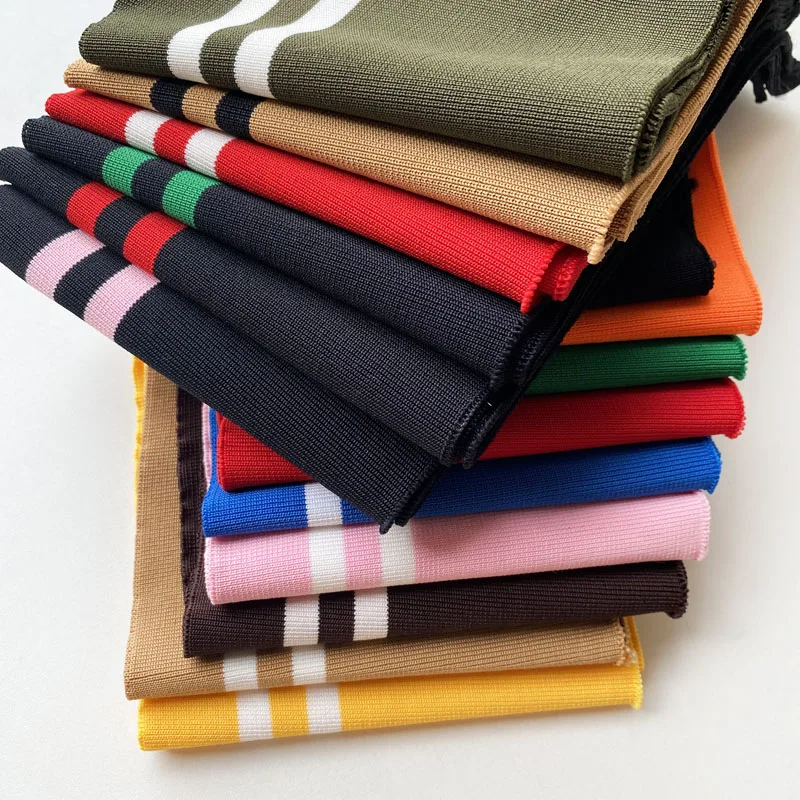 Elastic Knit Jacket Long 87cm Wide 14cm Thread Cloth Neck-necked ...