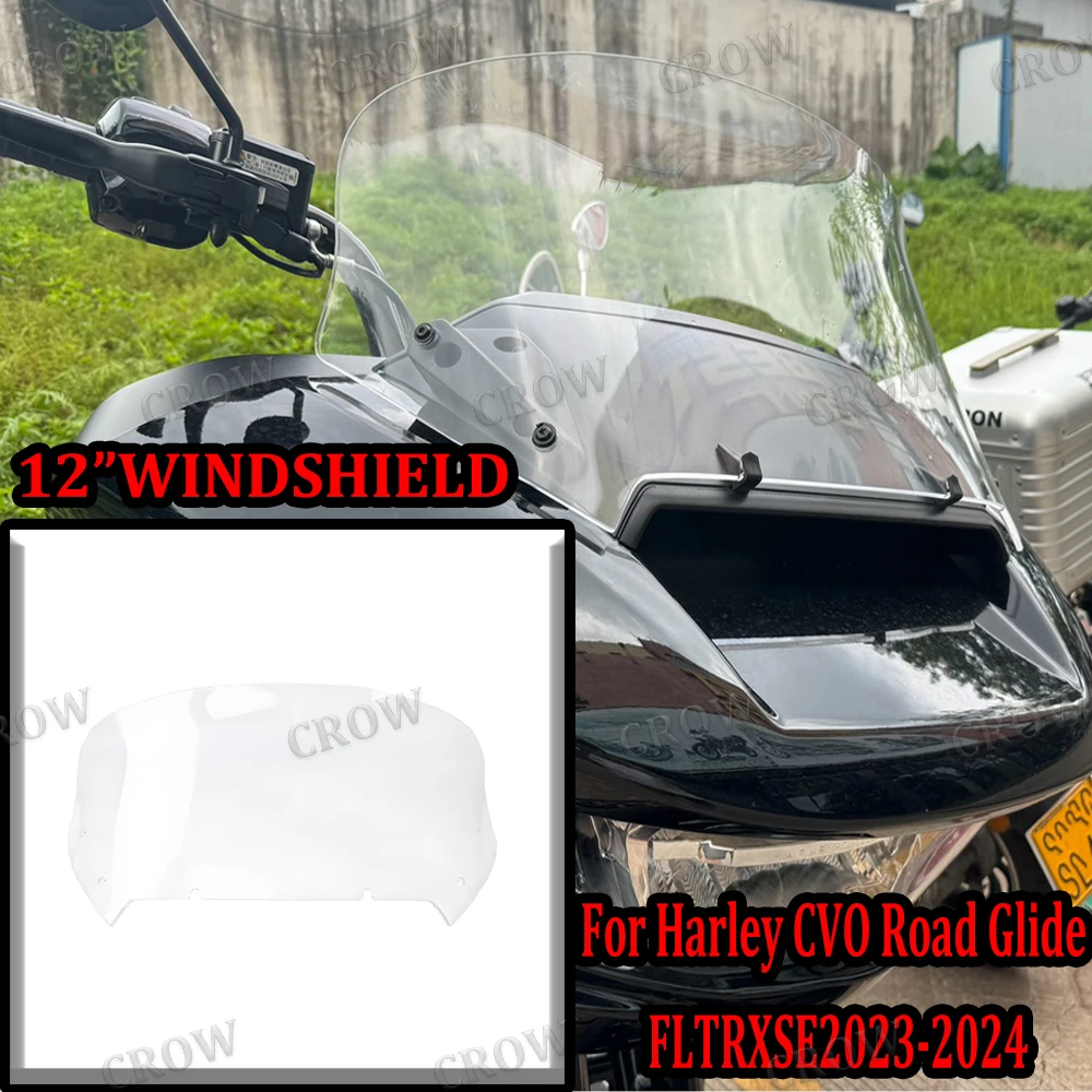 NEW-12-Windshield-Screen-Windscreen-Fit-For-Harley-CVO-Road-Glide ...