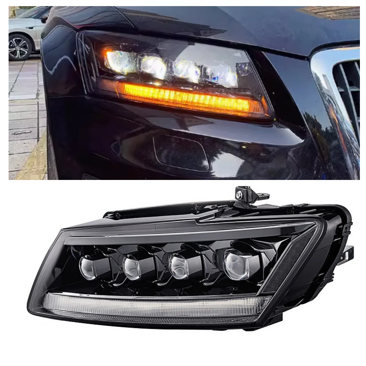 Auto-Headlight-Assembly-For-Audi-Q5L-2010-2017-Matrix-Headlights-with-a ...