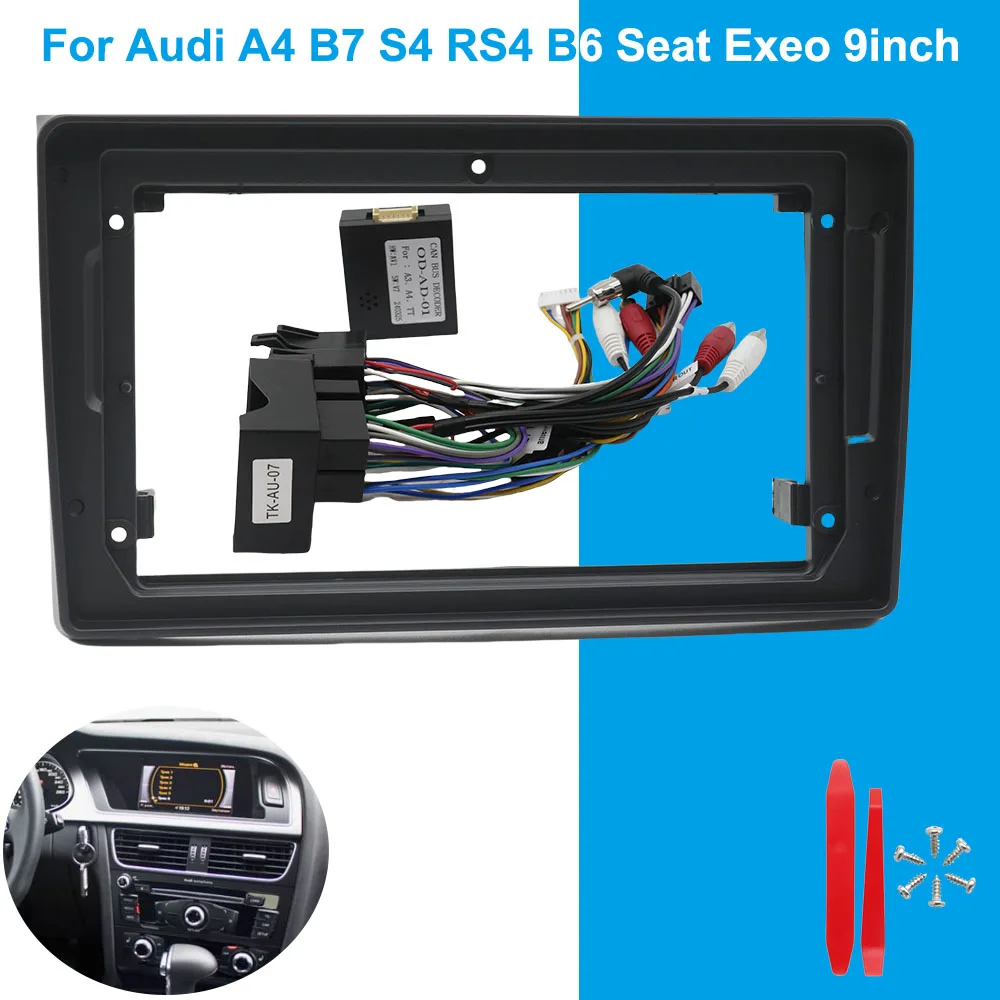 9 Inch Car Center Console Trim Adapter Canbus Decoder Android Radio ...