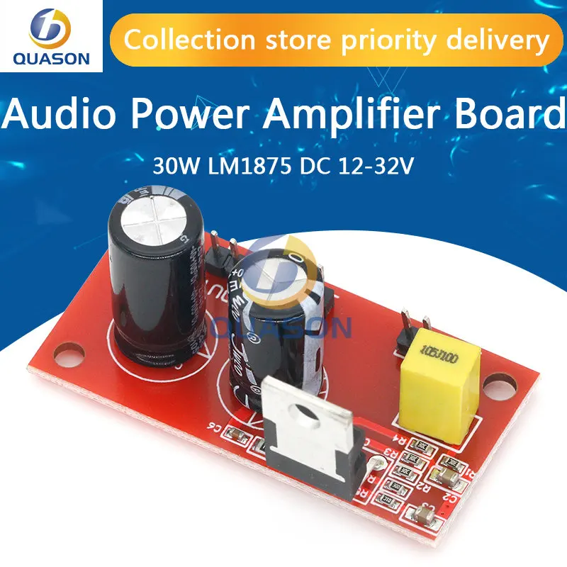30W LM1875 Audio Power Amplifier Board Mono Single Channel AMP Amplifiers DC 12-32V