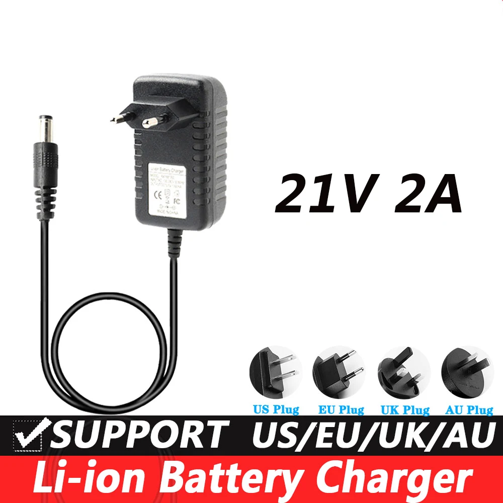 Supply 21V 2A Lithium Battery Charger 21V 2000MA Drill Charger Electric ...