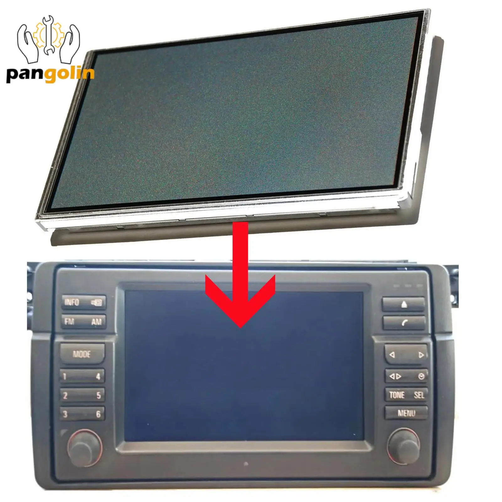 1PC-Original-LCD-Widescreen-Navigation-Display-New-For-1995-2006-BMW ...