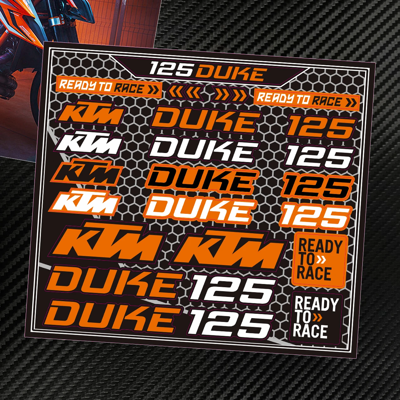 Pegatinas y calcomanías para KTM Ready To Race con el logotipo de la ...