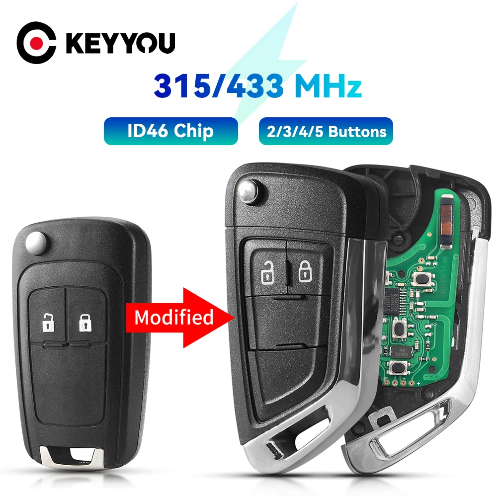 KEYYOU-For-OPEL-VAUXHALL-Astra-J-Corsa-E-Insignia-Zafira-C-315-433MHz ...