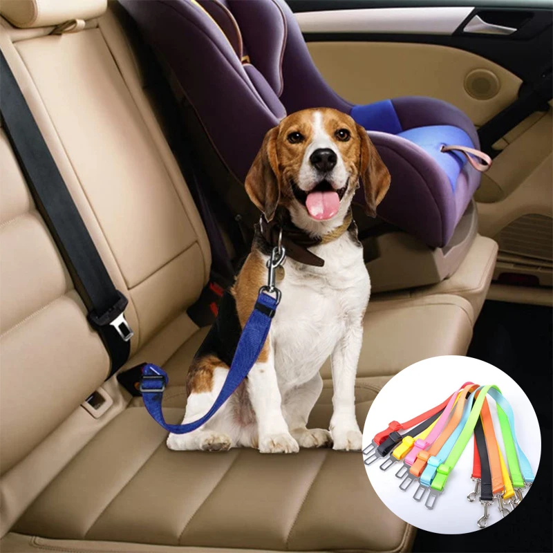 Adjustable Dog Safety Seat Belt Leash Pet for Car Supplies Puppy ...