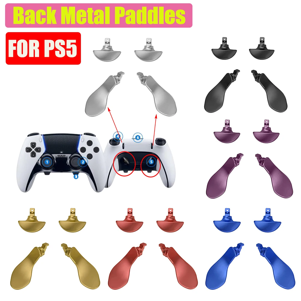 Handle Metal Back Key For PS5 Edge Elite Controller Back Paddles for ...