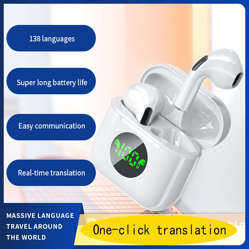 New-Pro4-real-time-voice-translation-headset-138-language-translation ...