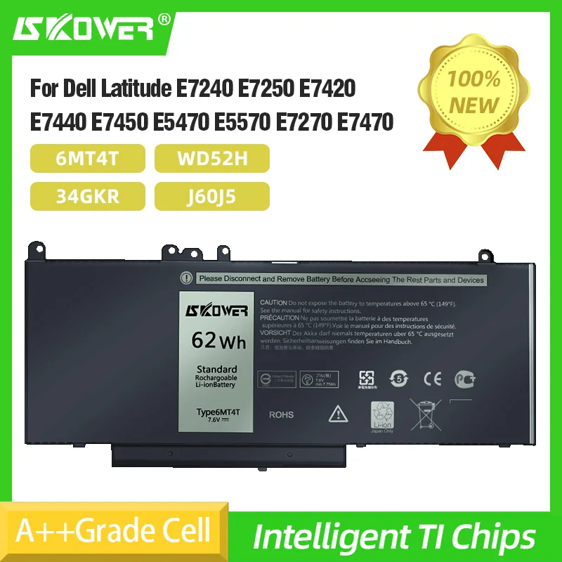 SKOWER-Laptop-Battery-For-Dell-Latitude-E7240-E7250-E7420-E7440-E7450 ...
