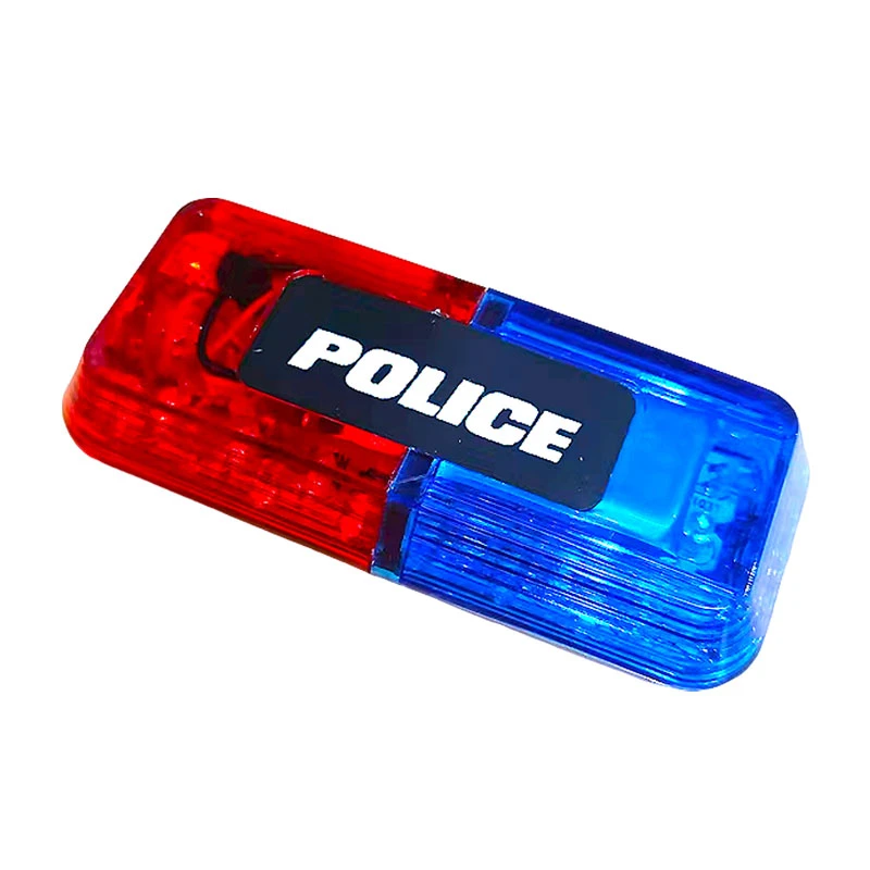 LED Red Blue Shoulder Police Light With Clip Rechargeable Strobe ...
