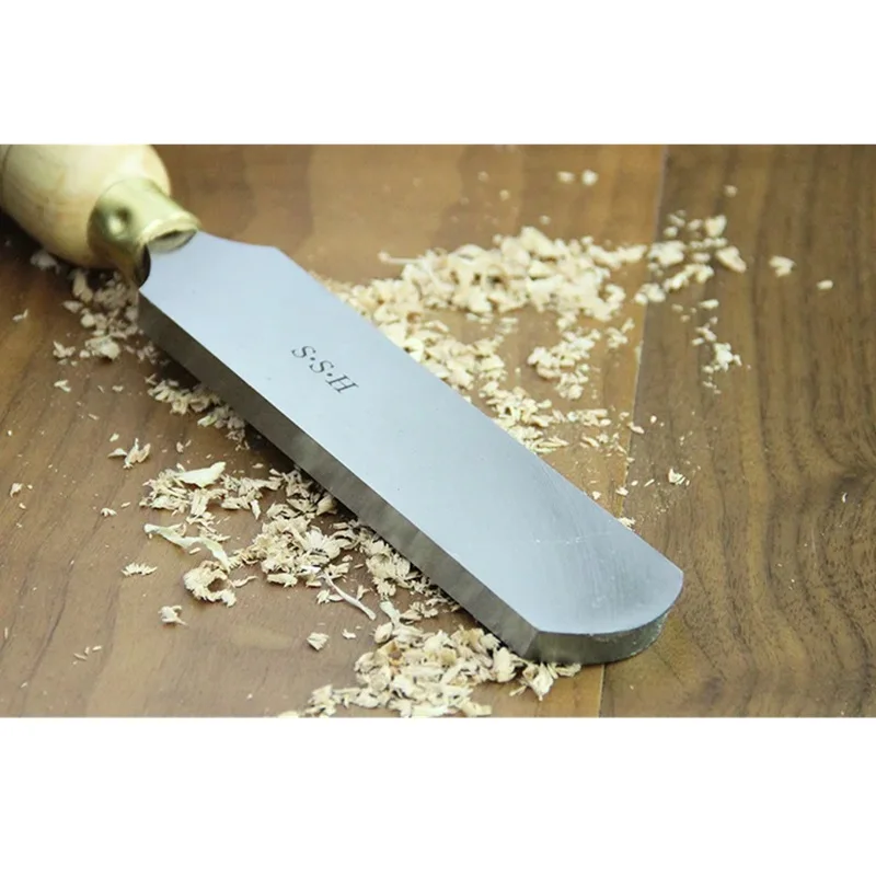 1Pcs HSS W38mm Big Round Nose Scraper Woodturning Gouge Tool ...