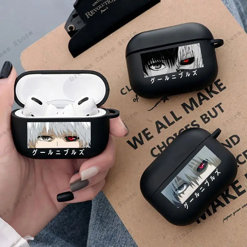 Tokyo-Ghoul-funda-de-auriculares-para-Airpods-2-1-funda-negra-suave ...