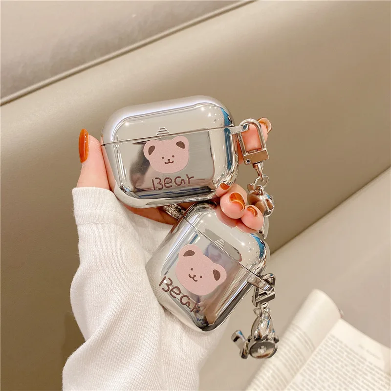 Cute-Bear-Case-Compatible-with-AirPod-1-2-3-Pro-Cover-with-Kawaii-Bear ...