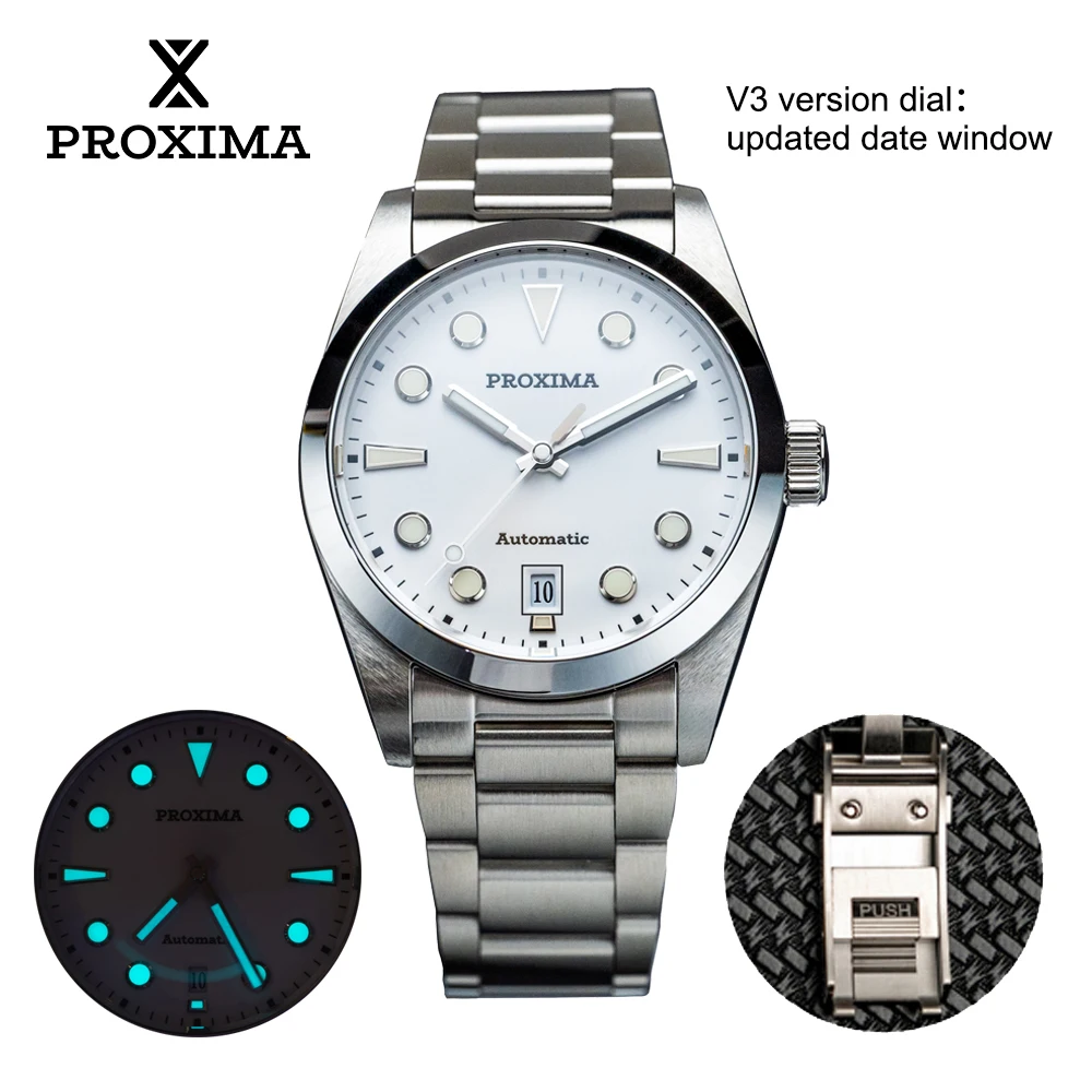 PX1690-2A-37MM-Proxima-Vintage-Men-Automatic-Mechanical-Watches-PT5000 ...
