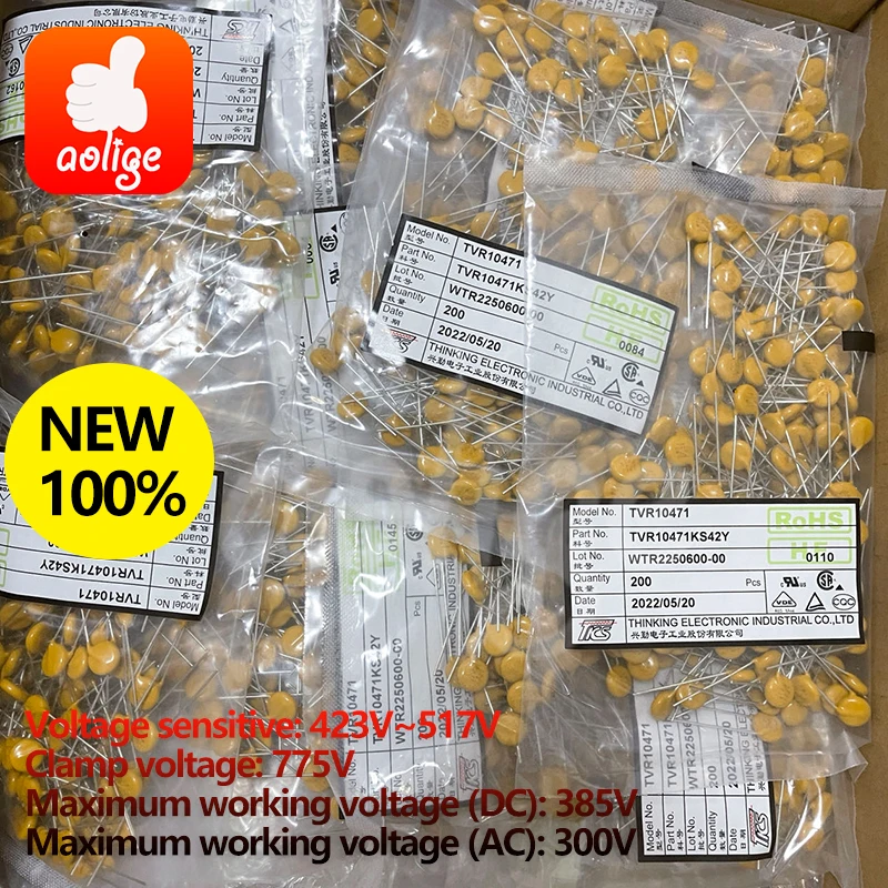 10PCS-Lot-TVR10471-TVR10471KS-TVR10471KS42Y-Varistor-Electronic ...