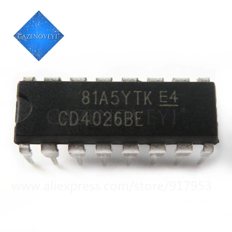 CD4026-CD4026BE-4026-IC-CMOS-contadores-d-cada-divisor-DIP-16-en-Stock ...