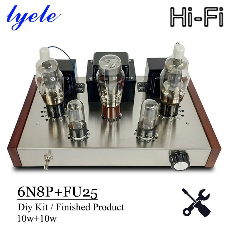 Lyele 오디오 Fu25 튜브 앰프 DIY 키트, Hifi 진공 앰프, 클래스 A 오디오 고출력 10W * 2 완제품 옵션, 가정용 앰프| | - AliExpress