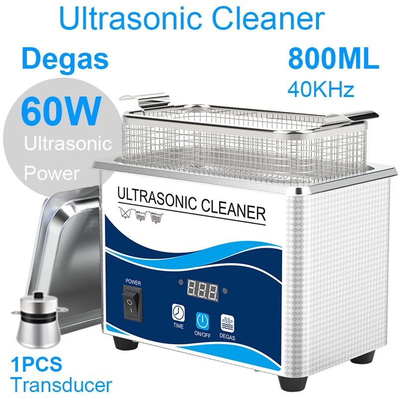 800ml Digital Ultrasonic Cleaner Sonicator Bath – Science Commodities ...