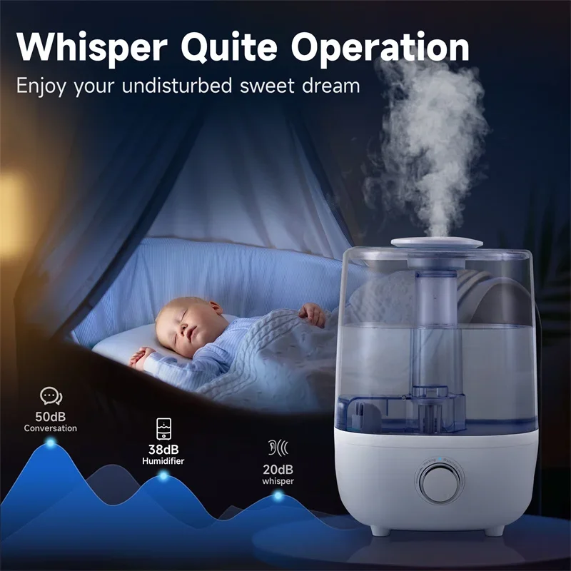 Air-Humidifier-4L-Mechanical-Humidifier-Low-Water-Level-Protection-BPA ...